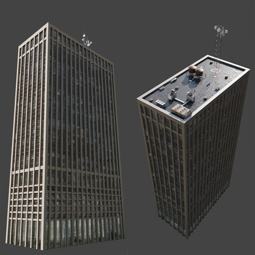 Commertial building | Commercial Buildings models | BlenderKit