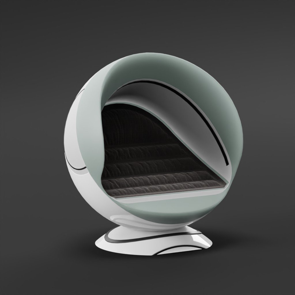 Sphere Chair | Armchairs models | BlenderKit