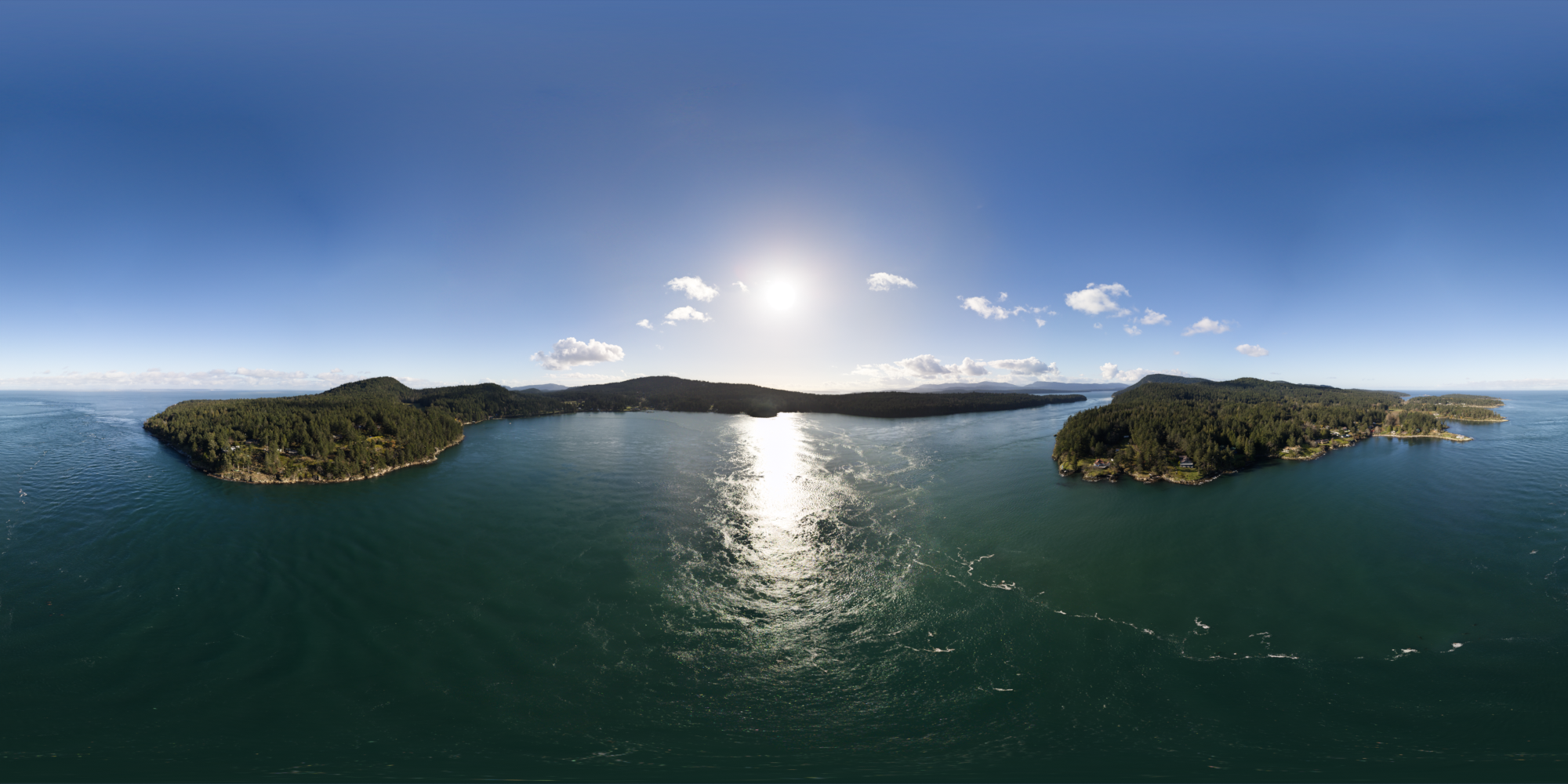 Islands on Ocean Coast Sunny | Water Environments HDRis | BlenderKit
