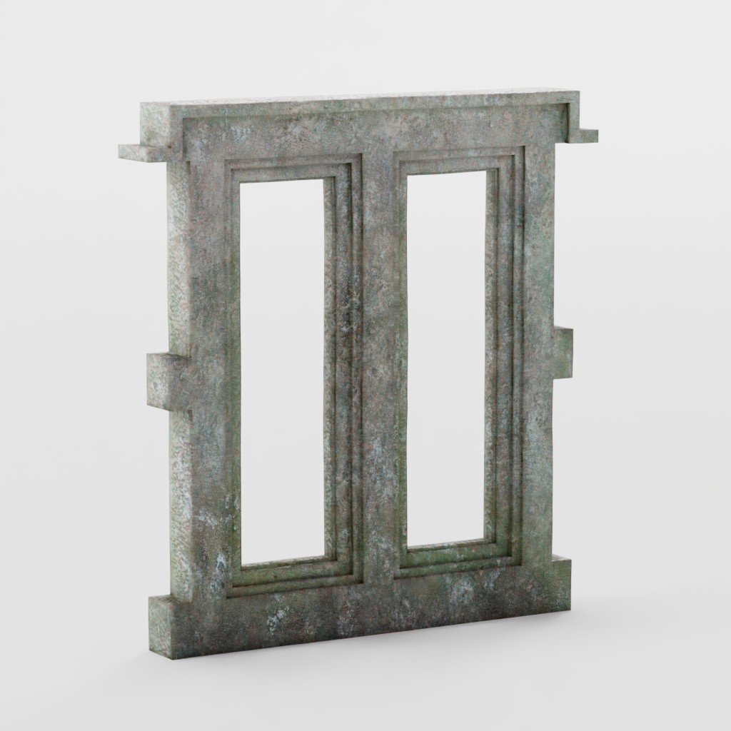 Stone window frame | Windows models | BlenderKit
