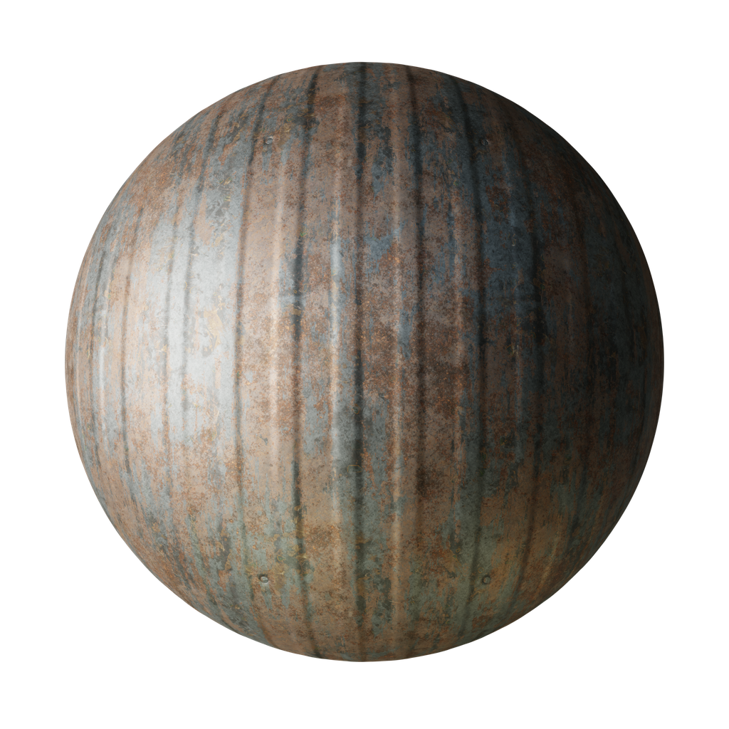 Corrugated Steel | FREE metal materials | BlenderKit