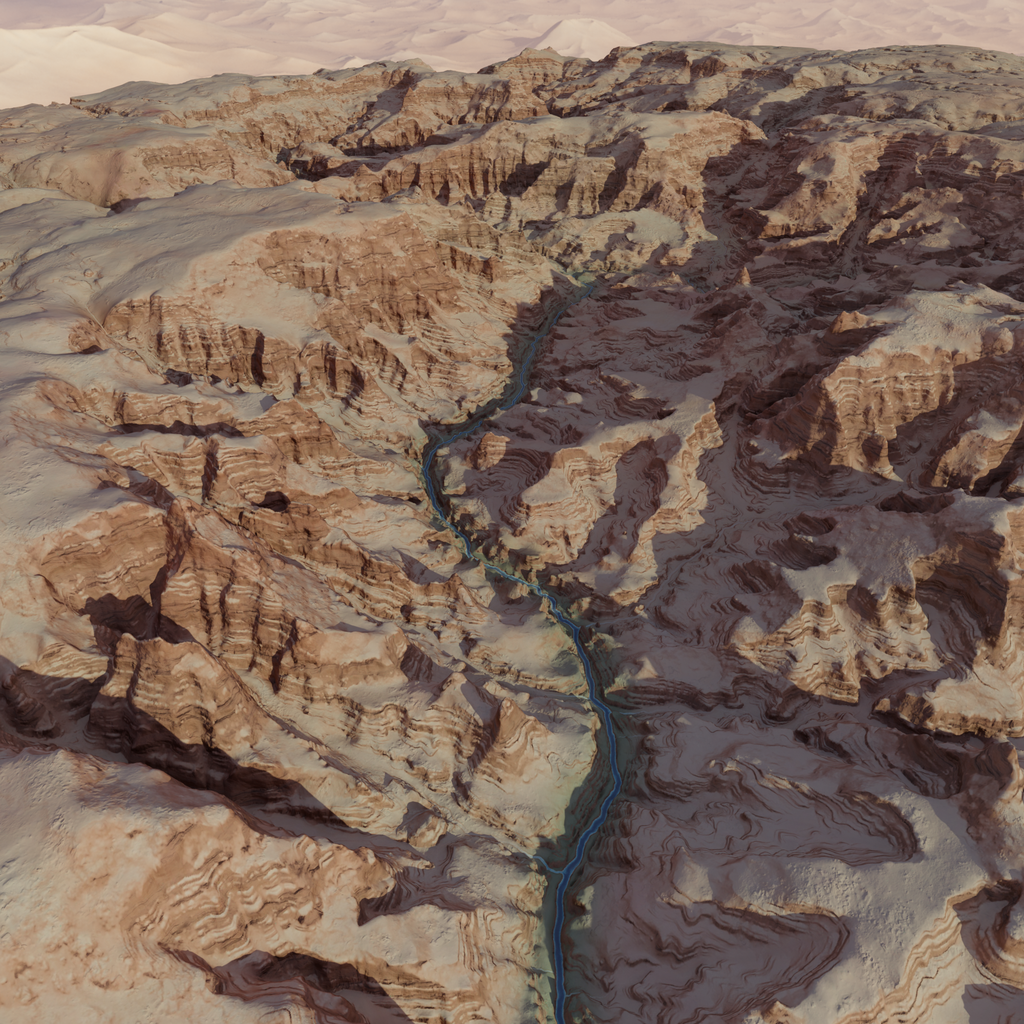 Canyon Landscape Terrain | Terrains models | BlenderKit