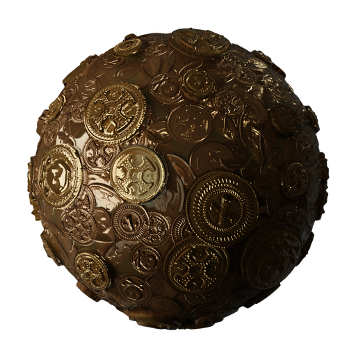 Stylized Pirate Coins | FREE metal materials | BlenderKit