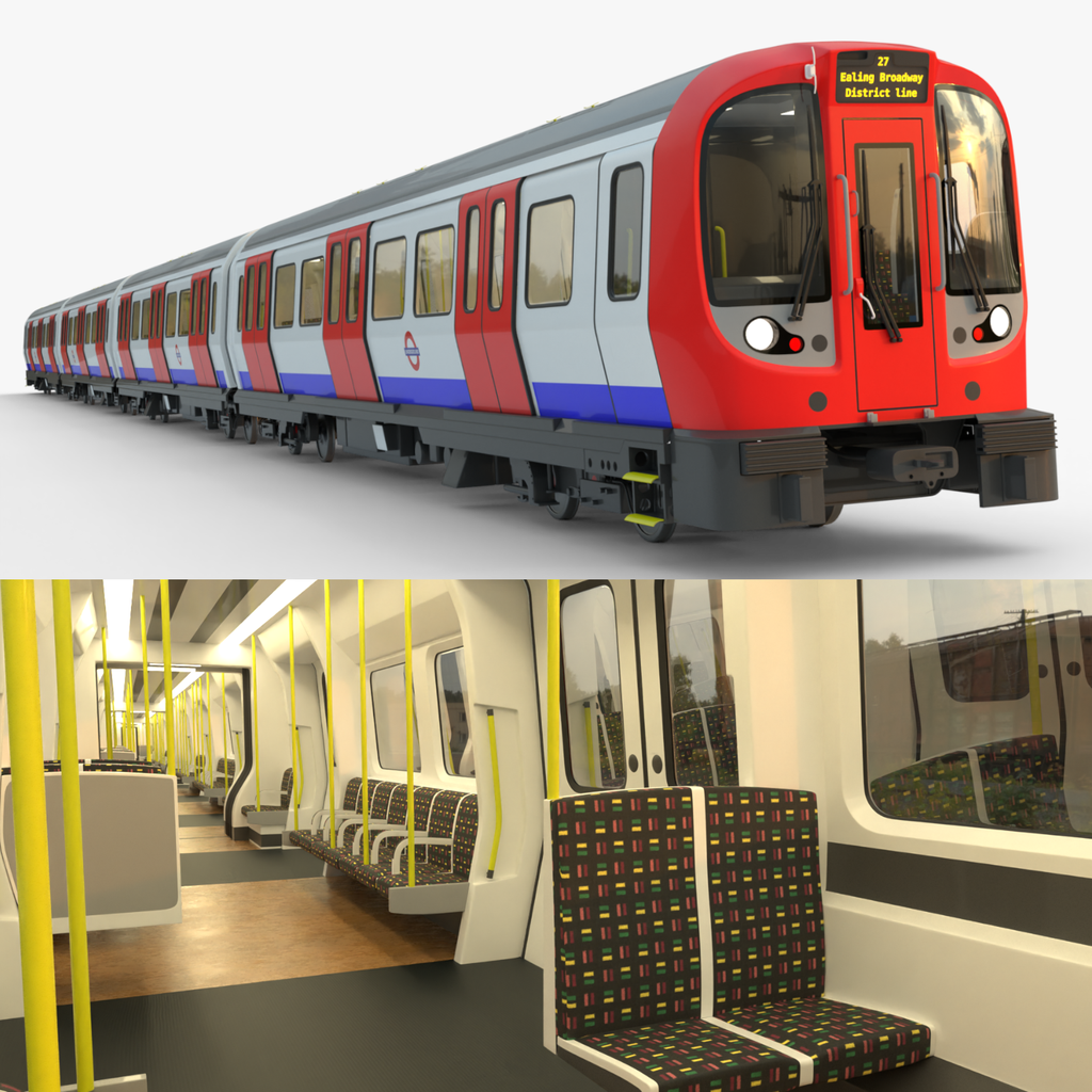 BlenderKit | Download the London metro train model