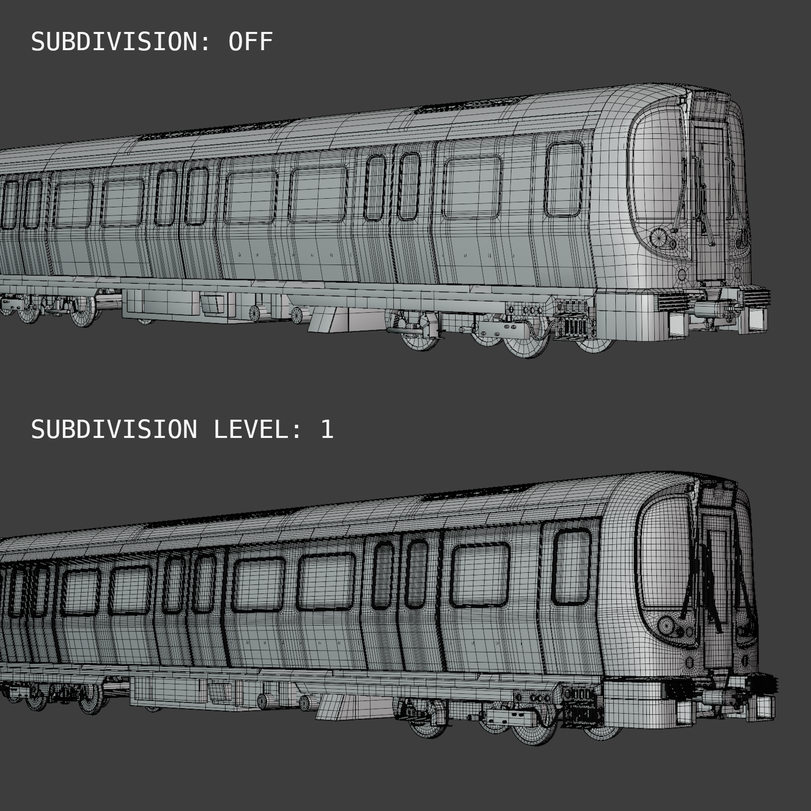 London metro train | Passenger Trains models | BlenderKit