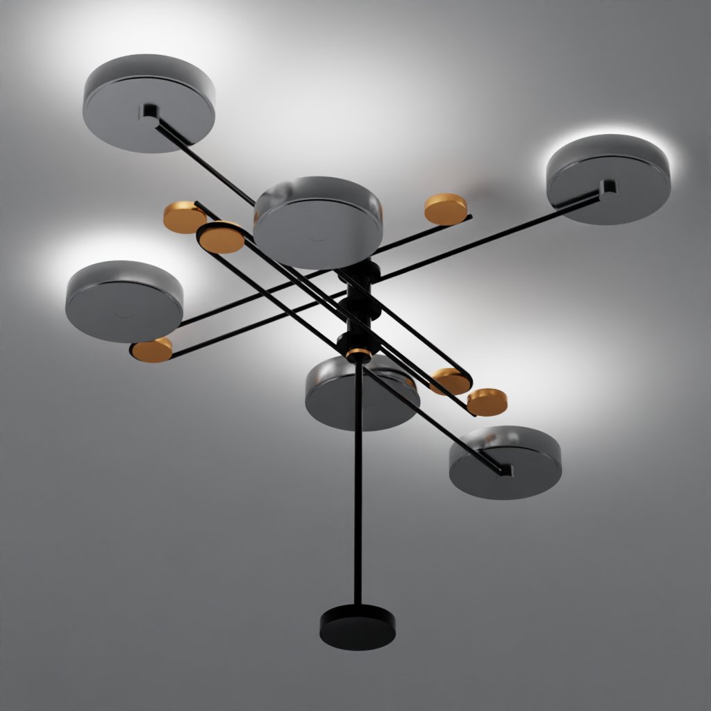 Artistic Chandelier Light | FREE 3D Ceiling Light models | BlenderKit