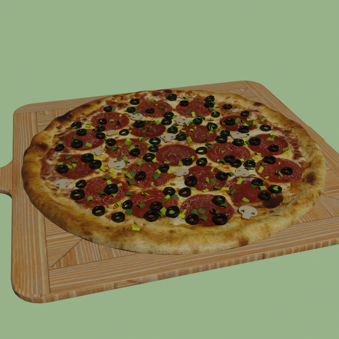 Pizza | Food models | BlenderKit