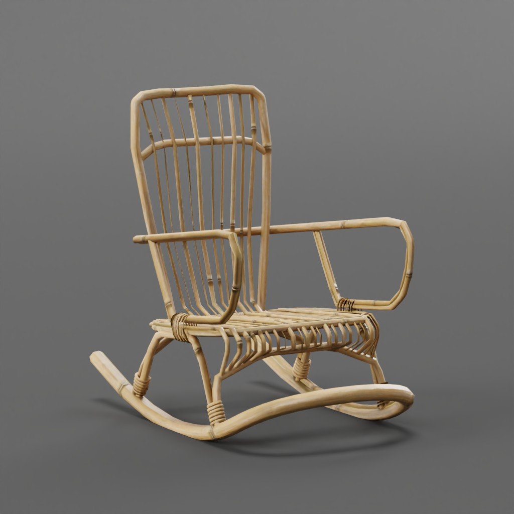 Rocking chair | Sitting Chairs models | BlenderKit