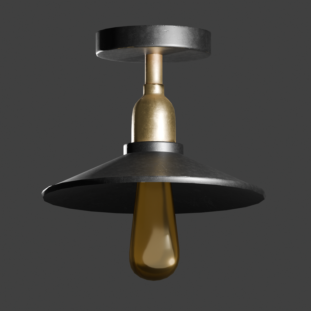 Industrial Ceiling Lamp | Ceiling Lights models | BlenderKit