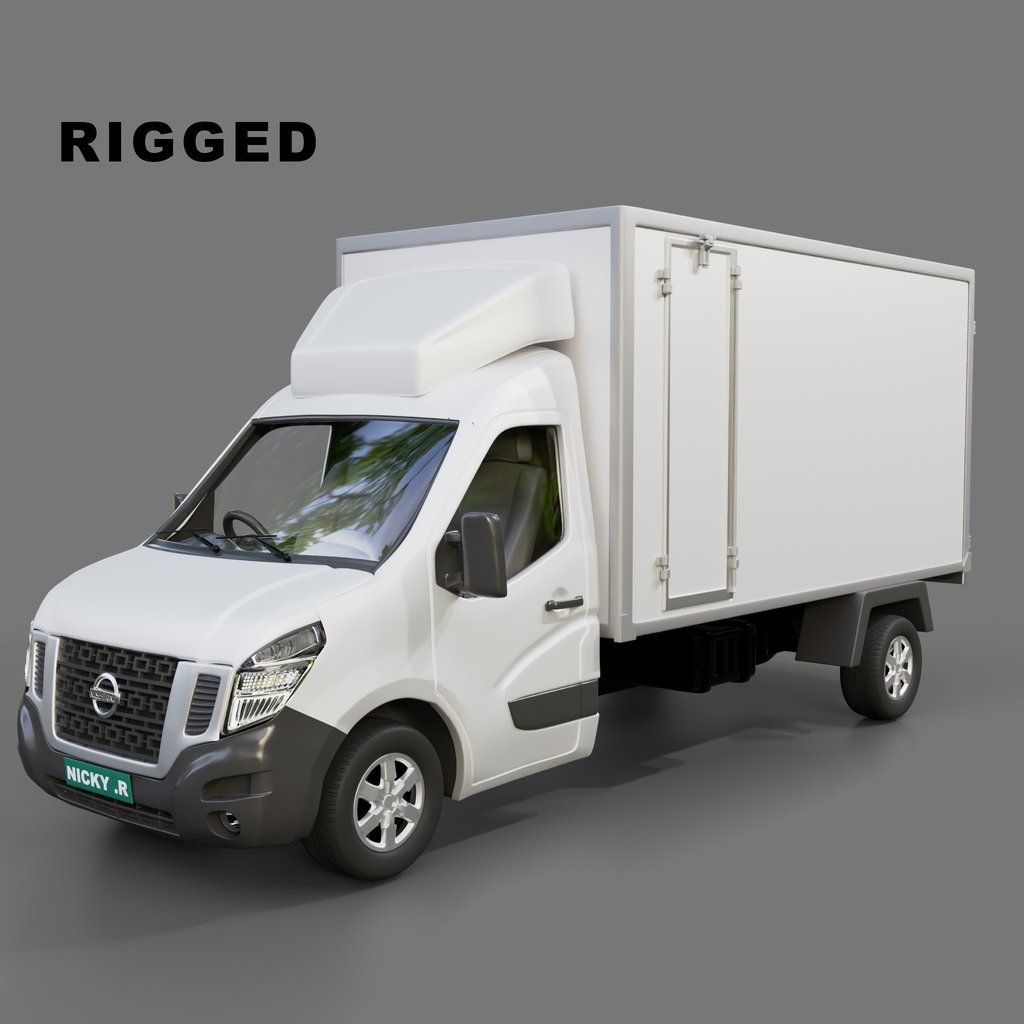 Nissan NV 400 Cargo Truck | Trucks models | BlenderKit