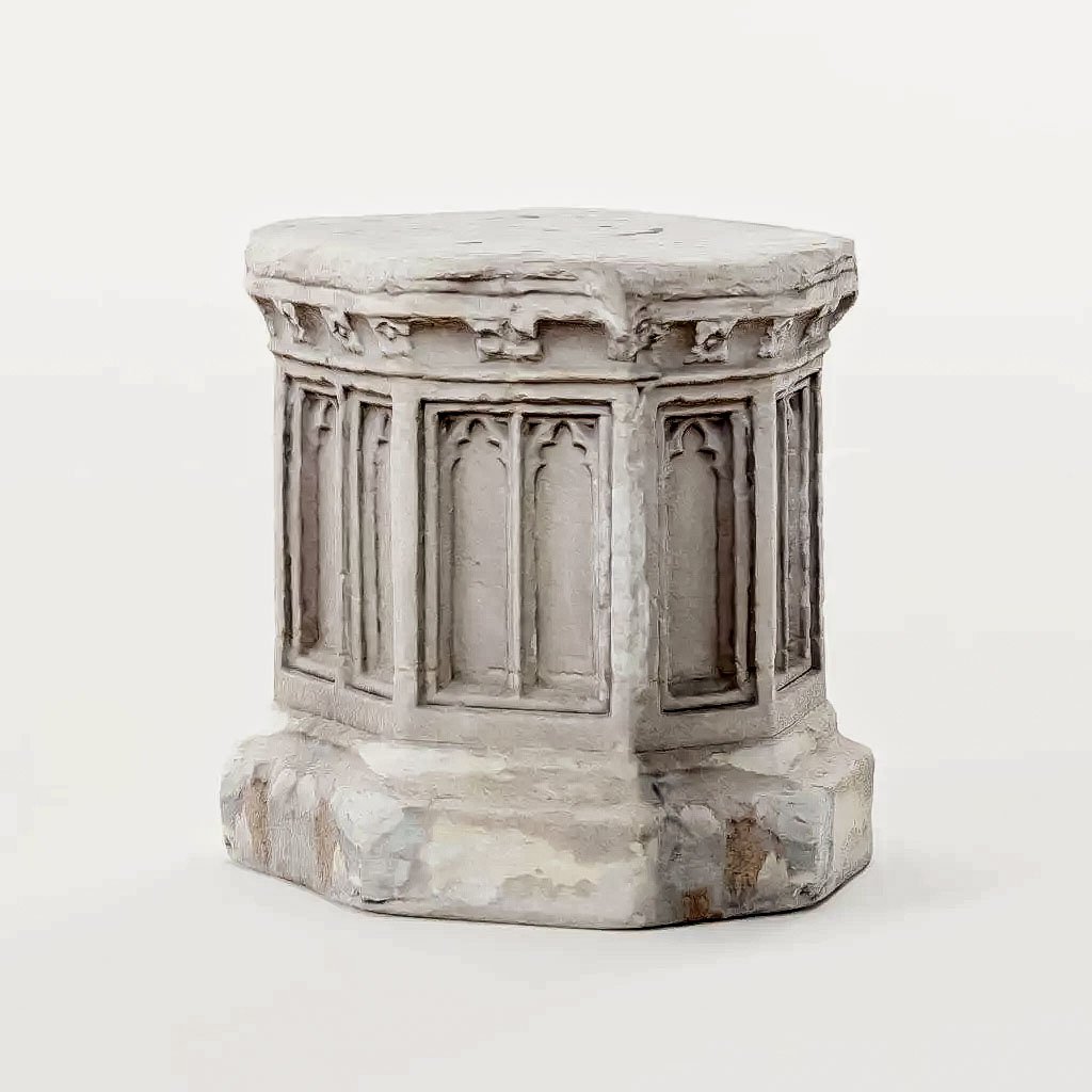 Stone Plynth, Church Photo-scan | Molding / Carving models | BlenderKit