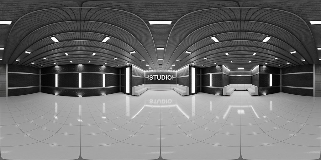Stuido Black Brick HDRi | Studio HDRis | BlenderKit