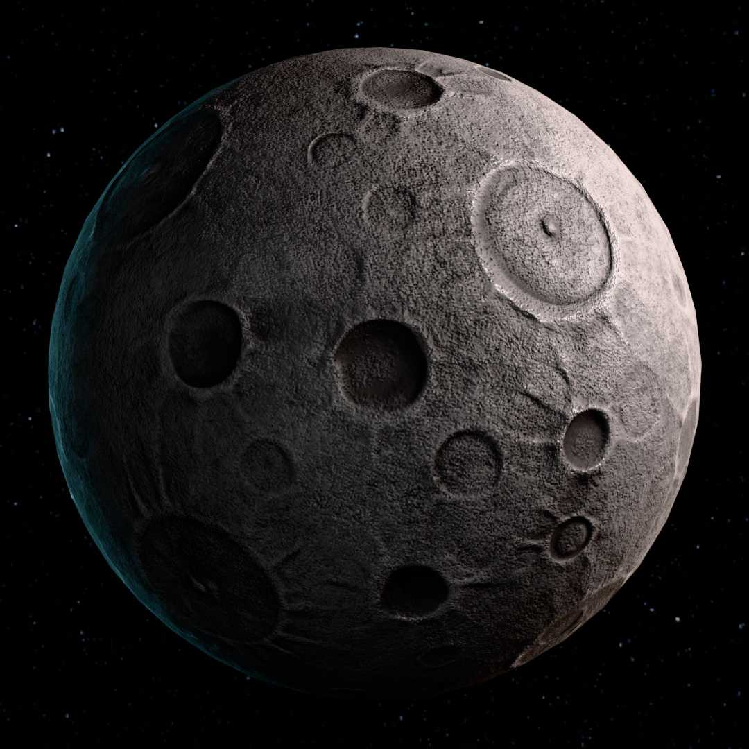 Stylized Moon | Planet models | BlenderKit
