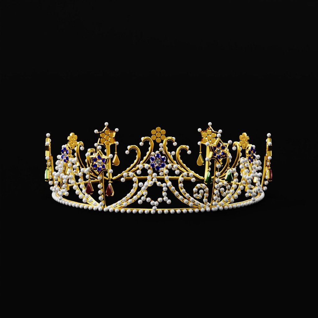 Tiara-01 | FREE Accessories models | BlenderKit