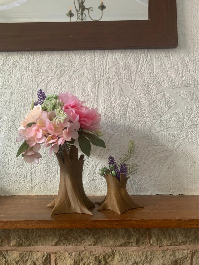 Tree stump vase-tall | Containers printables | BlenderKit