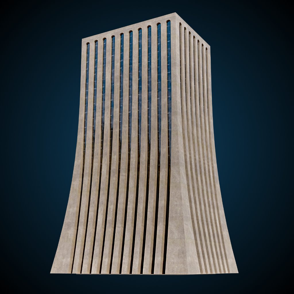 Office Tower | Commercial Buildings models | BlenderKit