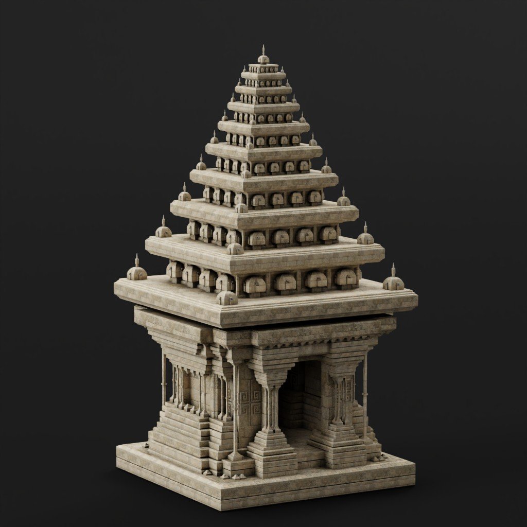 The temple | Historic Buildings models | BlenderKit