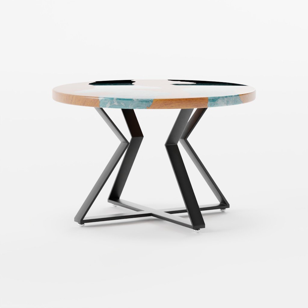 Resin Table | 3D Table models | BlenderKit
