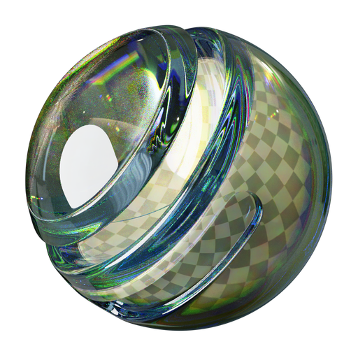 Chromatic Dispersion Glass | FREE glass materials | BlenderKit