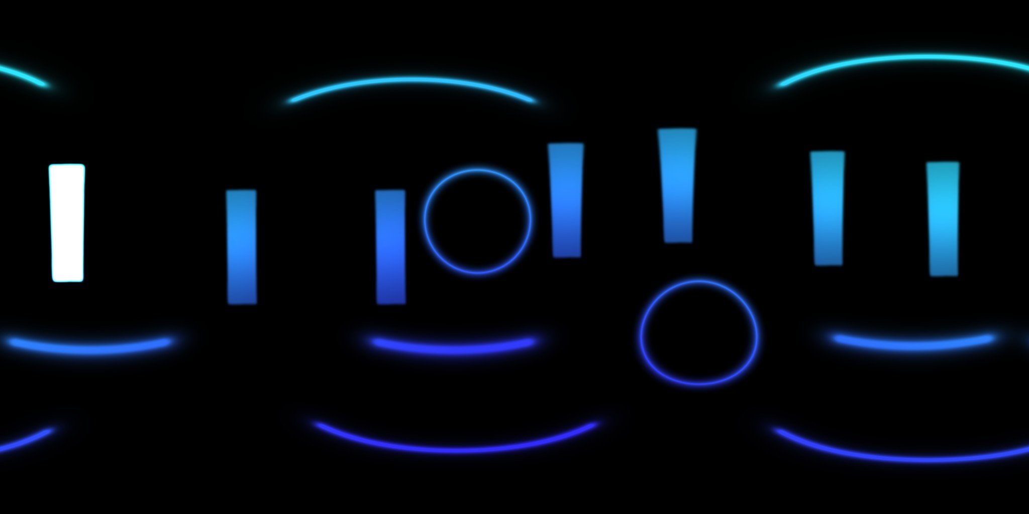 Black White Blue Light Studio | Studio HDRis | BlenderKit