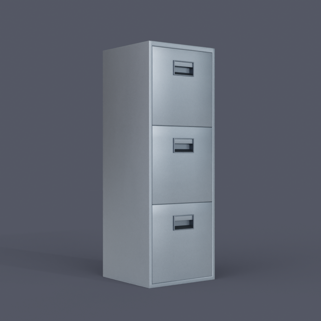 Metal Drawer | FREE Office Furniture models | BlenderKit