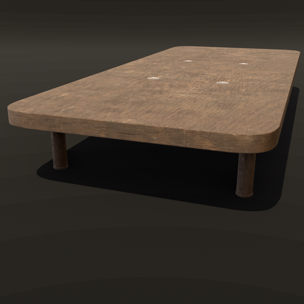 Wooden Bed Frame Modern | Beds models | BlenderKit