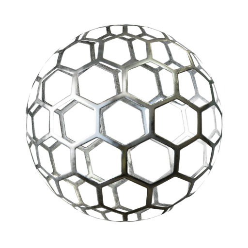 Steel sheet perforated hexagonal | FREE metal materials | BlenderKit