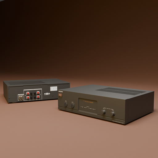 Sony Audio Amplifier TA-N220 | FREE Audio Devices models | BlenderKit
