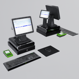 Cashier computer | Desktops models | BlenderKit