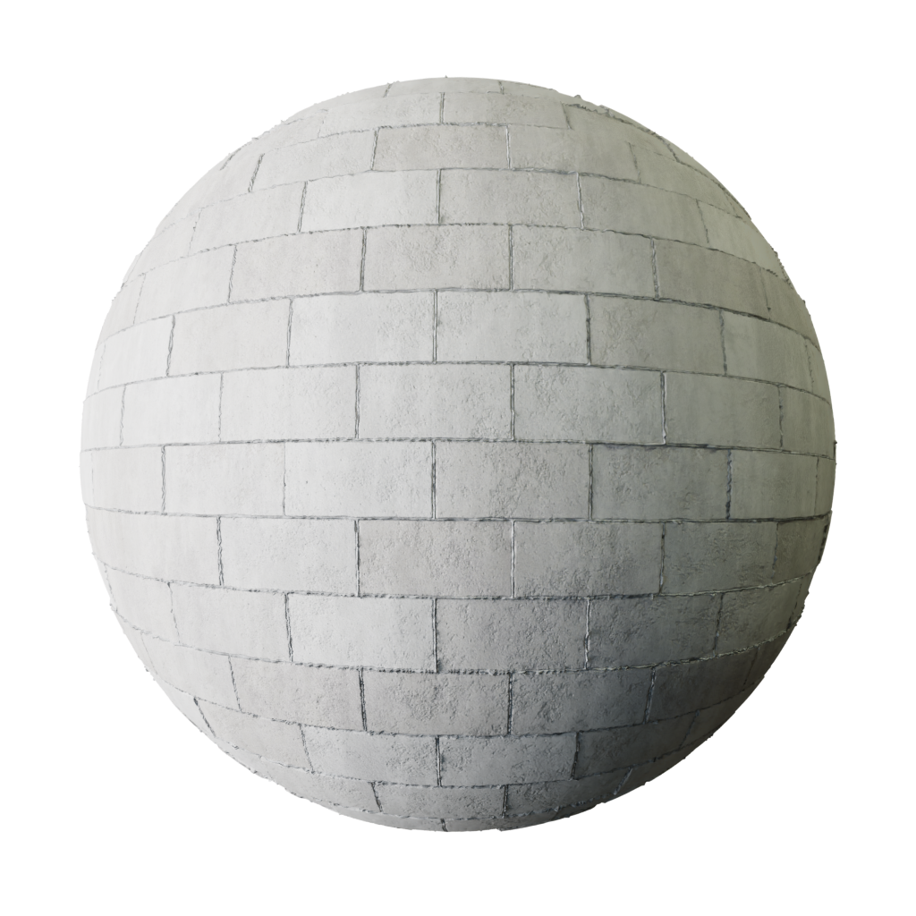 Construction concrete block brick wall | FREE bricks materials | BlenderKit