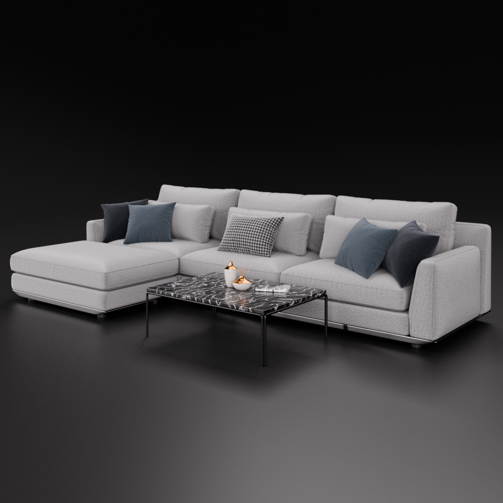 Sofa Ellington Sectional | Sofas models | BlenderKit