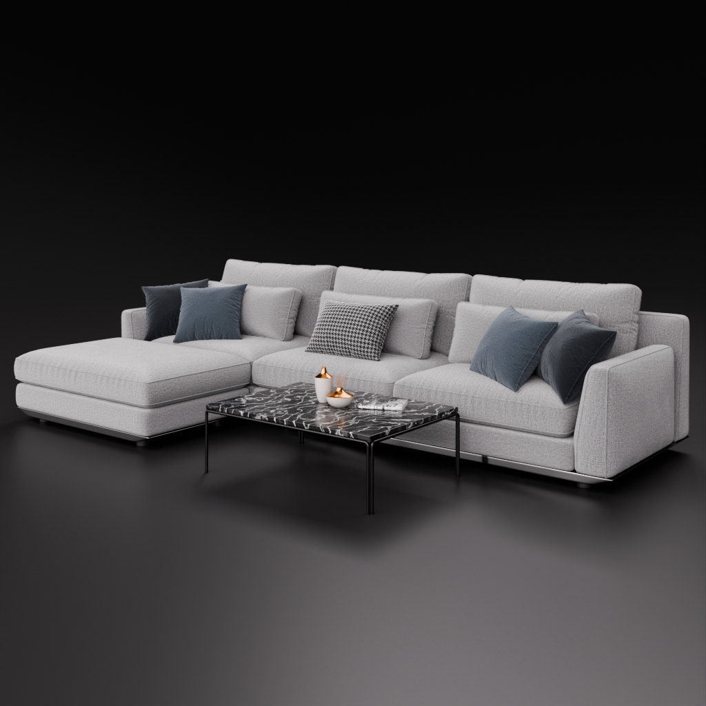 Sofa Ellington Sectional | Sofas models | BlenderKit