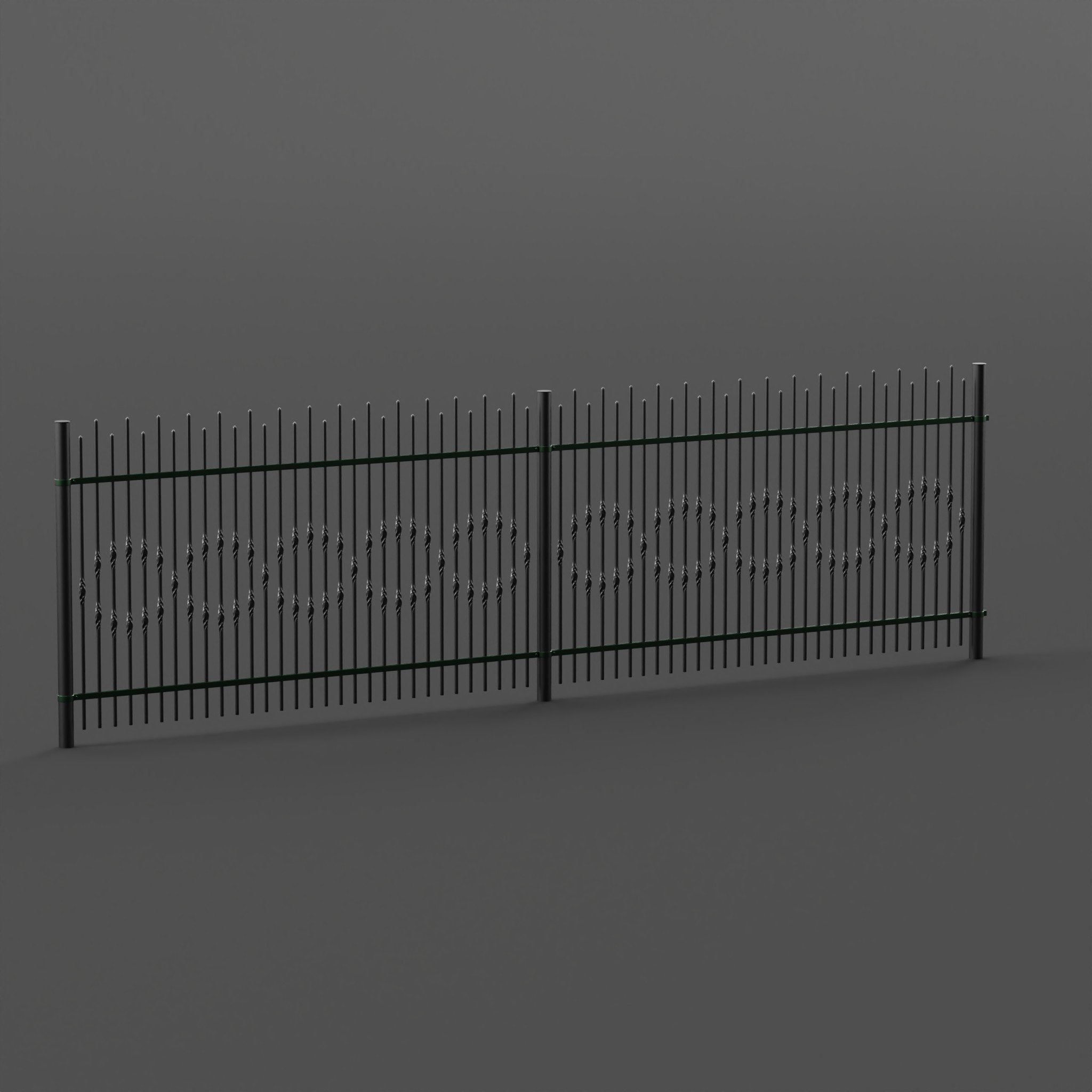 Iron fence | FREE Fences models | BlenderKit