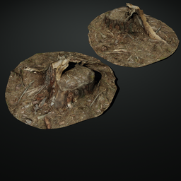 Stump 12 | FREE Environment Elements models | BlenderKit