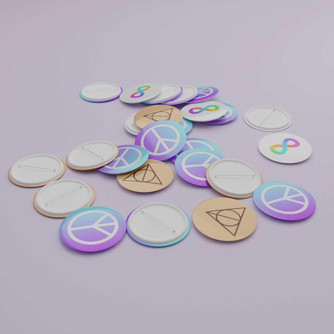 Pins Button Big Pile | FREE Interior Design models | BlenderKit