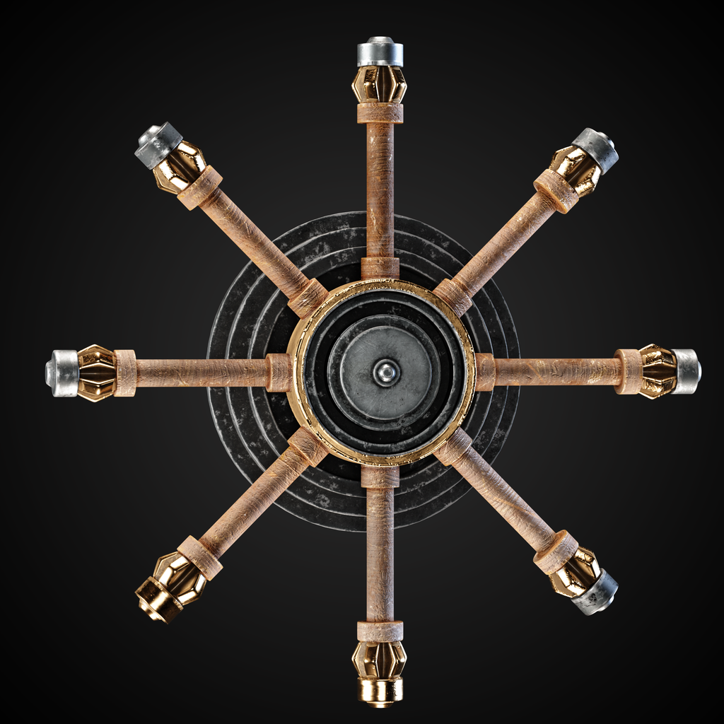 Mechanical Lever Game-Ready | Industrial Machinery models | BlenderKit