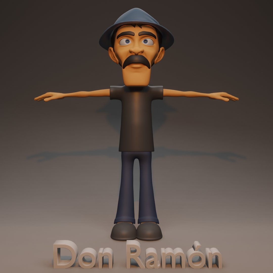 Don ramon character | FREE Characters models | BlenderKit