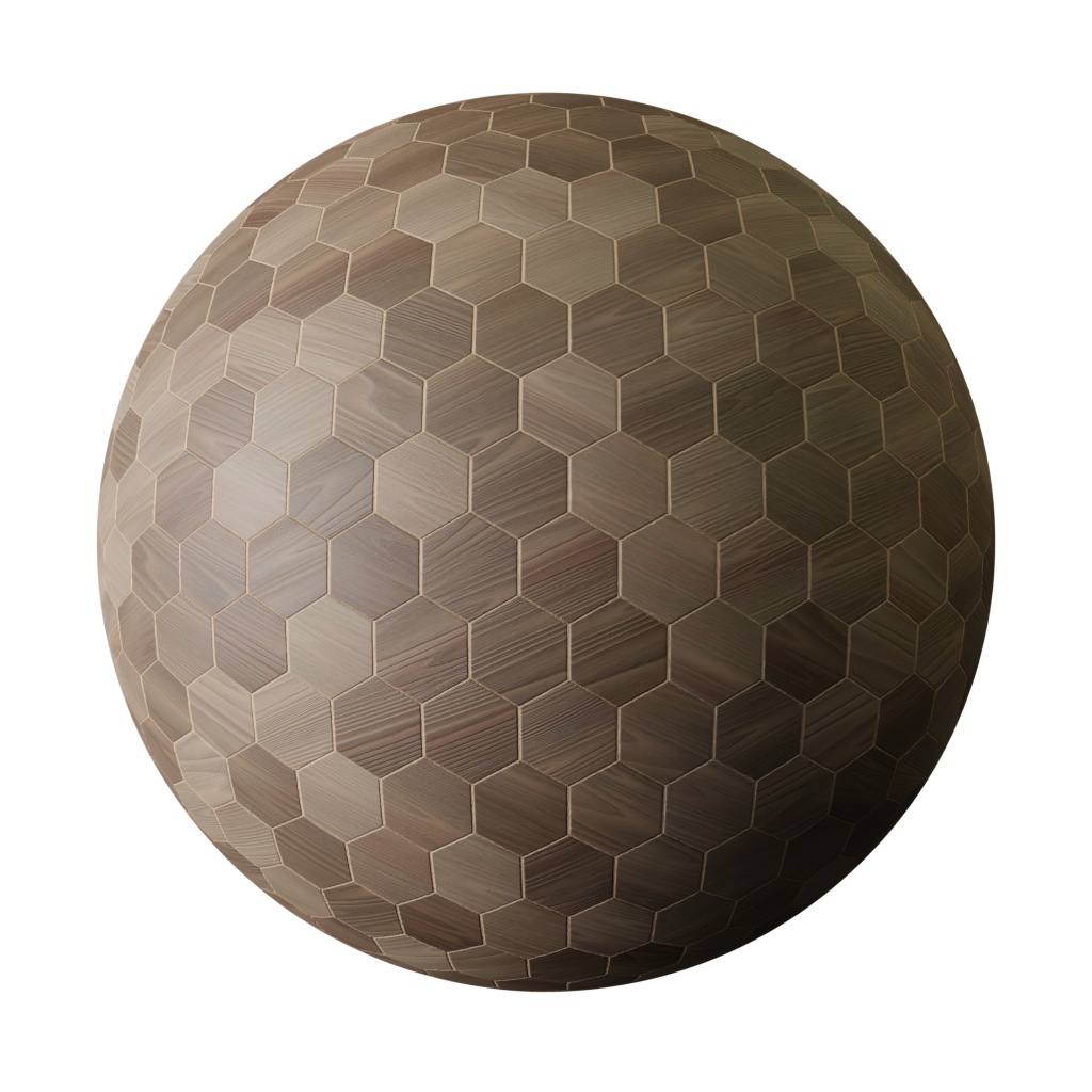Hexa wood tiles | FREE tiles materials | BlenderKit