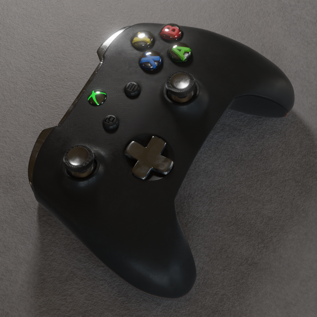 XBox controller black | Game Consoles models | BlenderKit