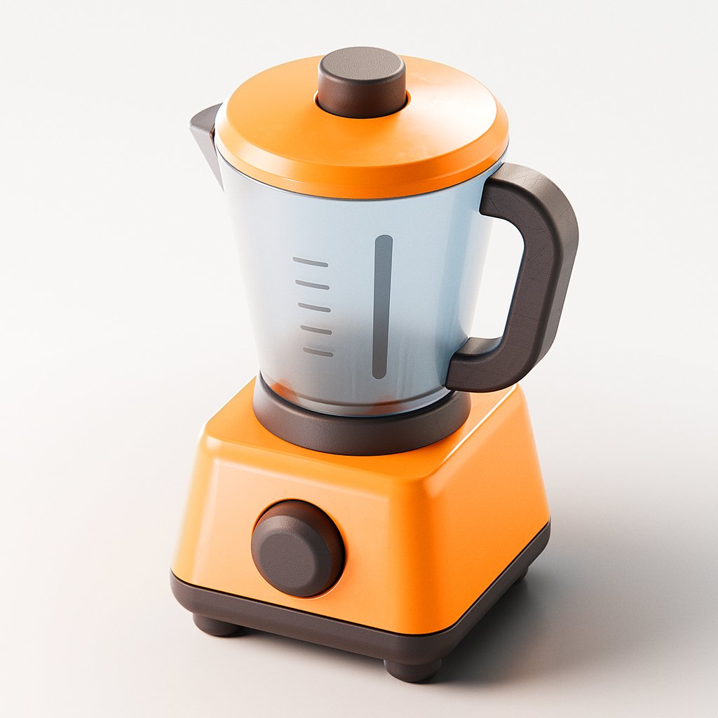 Stylized Blender | Kitchen Appliances models | BlenderKit