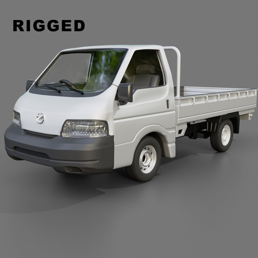 Mazda Bongo Flatbed Truck | Vans models | BlenderKit