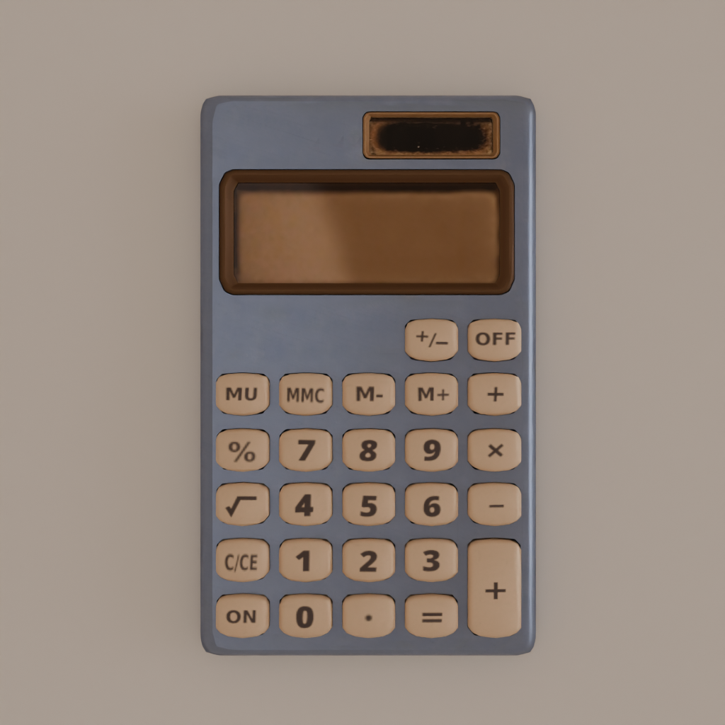 Calculator | FREE Stationeries models | BlenderKit