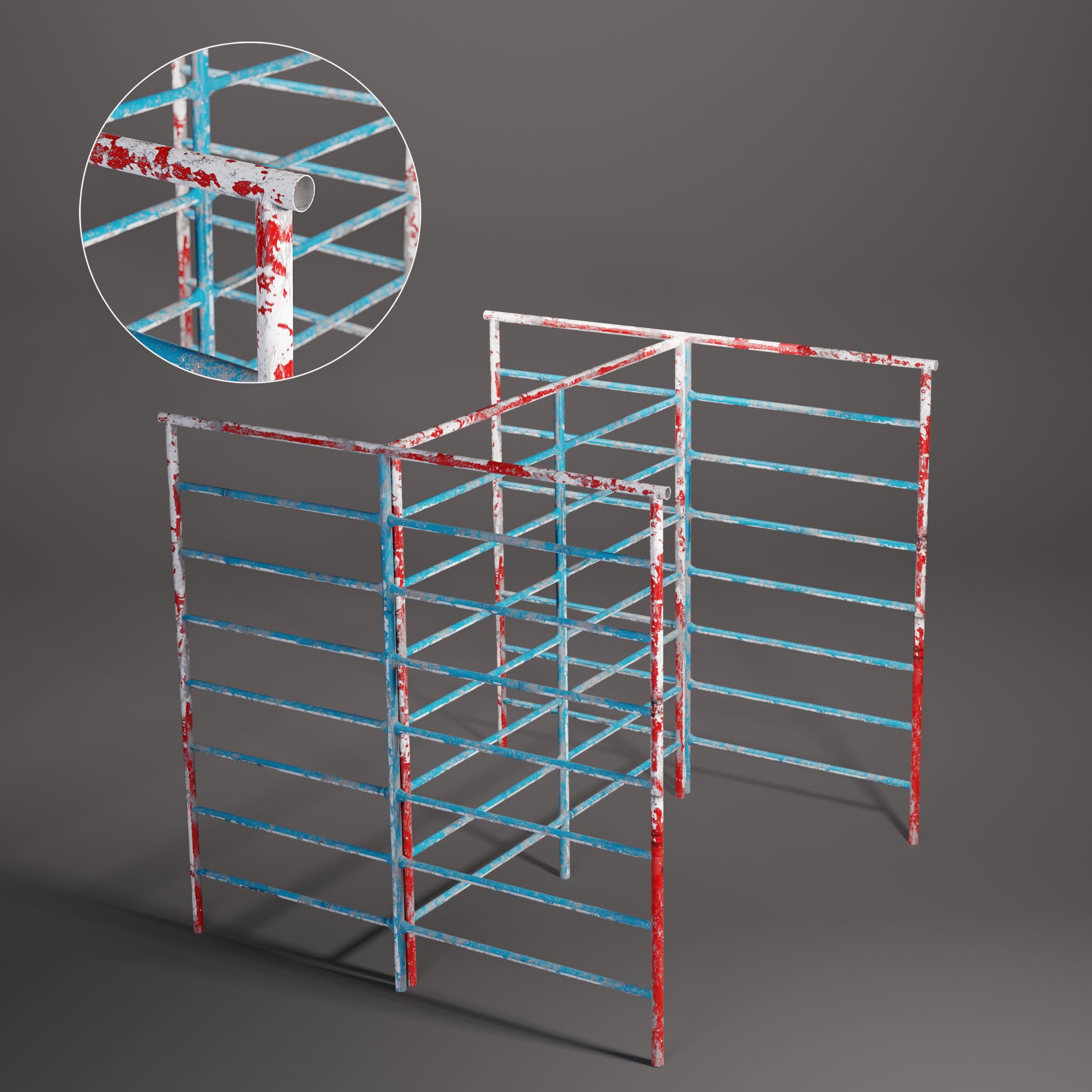 Climbing frame | FREE Playgrounds models | BlenderKit
