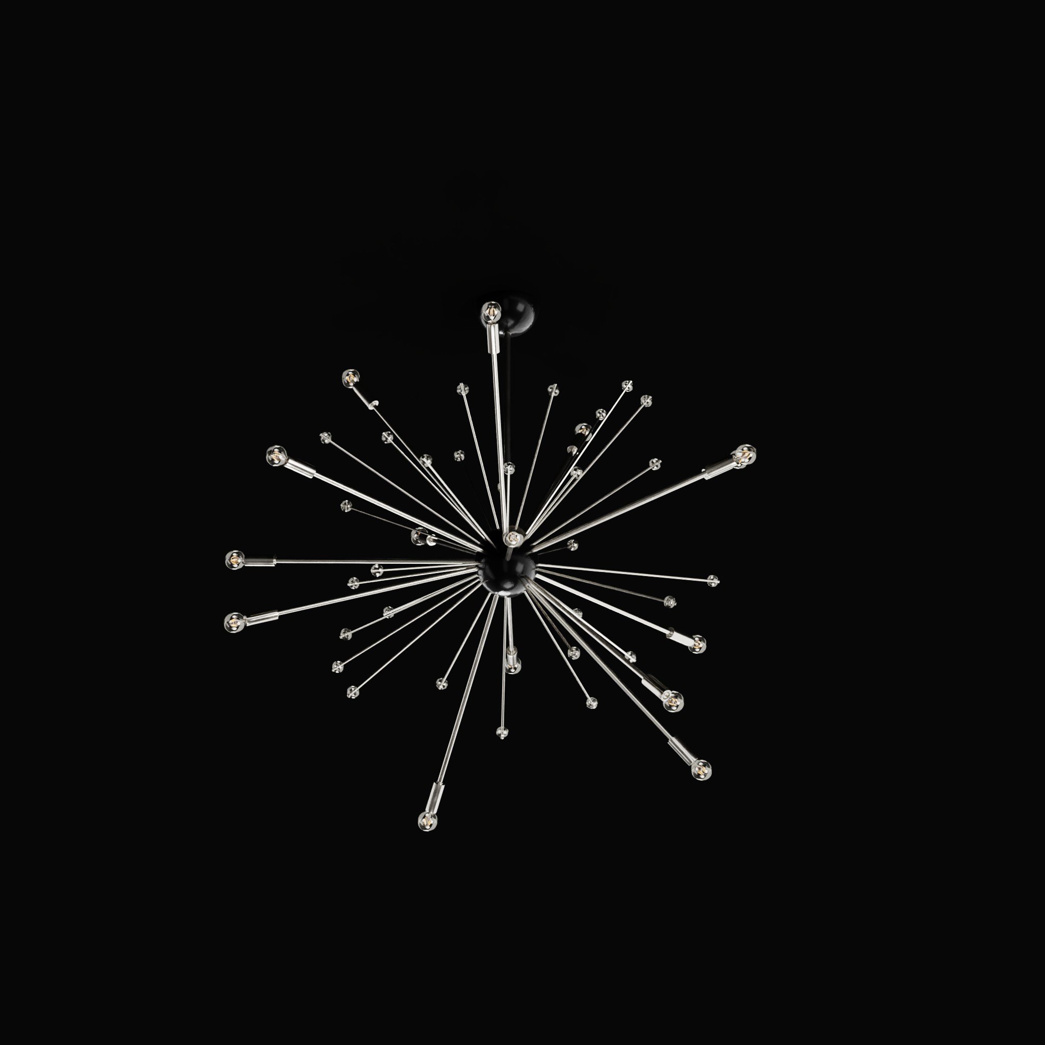 Shiny Sputnik Molecule Chandelier | Ceiling Lights models | BlenderKit