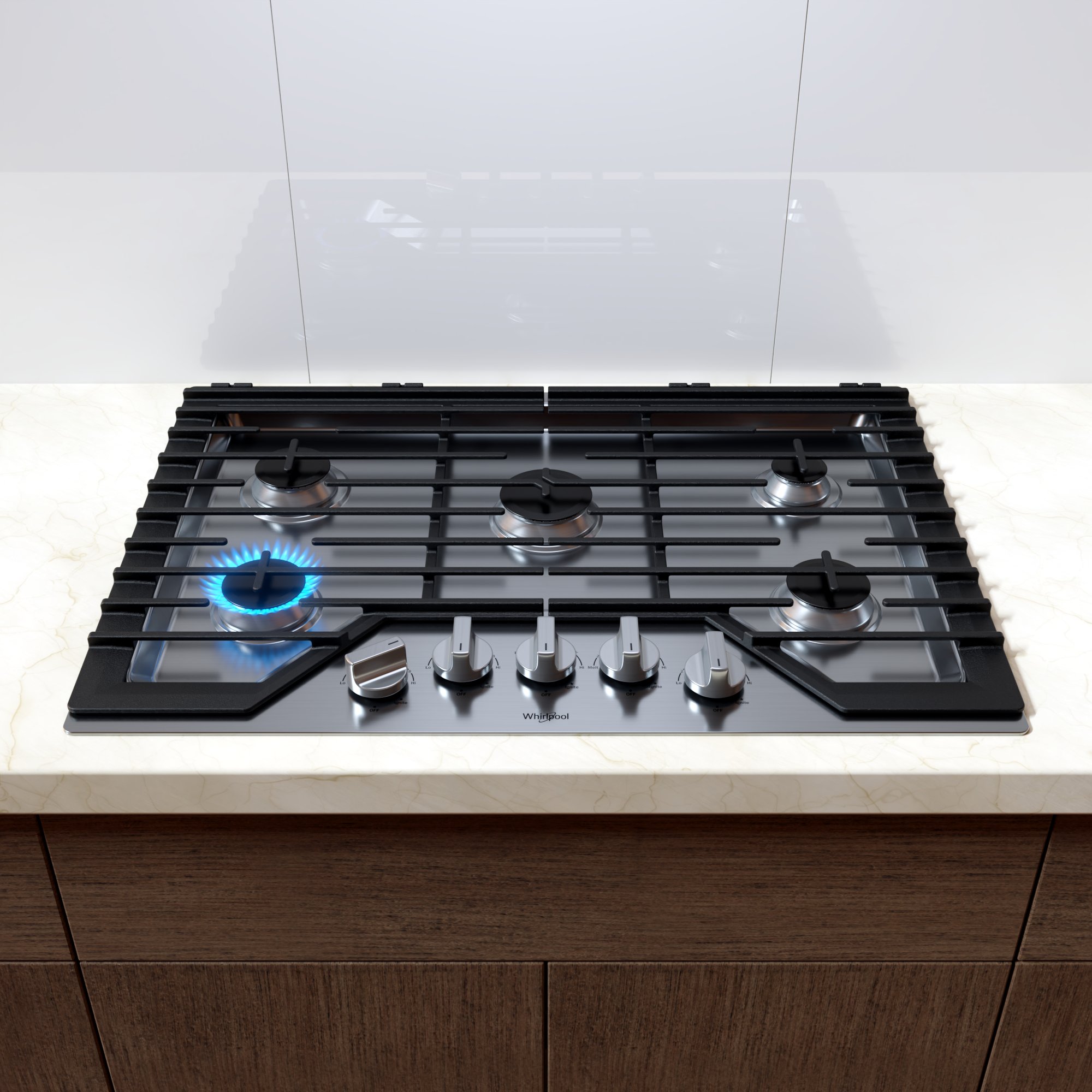 Gas Cooktop - Whirlpool | Kitchen Appliances models | BlenderKit