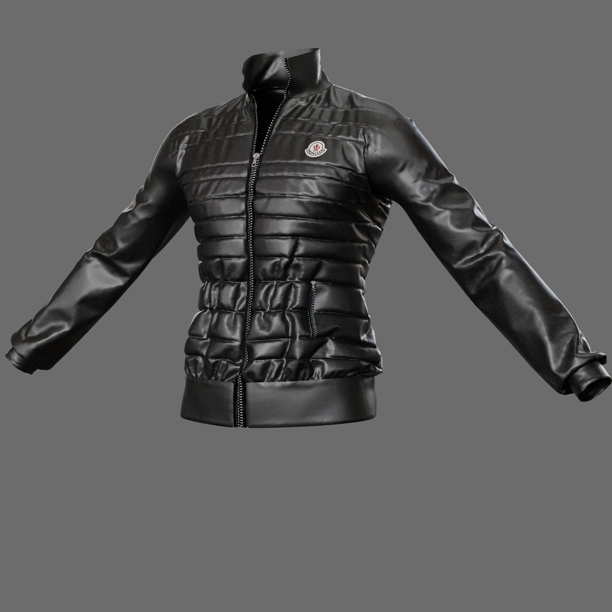 Cloth black jacket A | Man Clothing models | BlenderKit