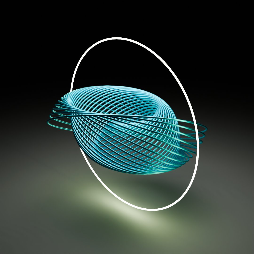 Ring Loop Animation Animated with python | Abstract scenes | BlenderKit