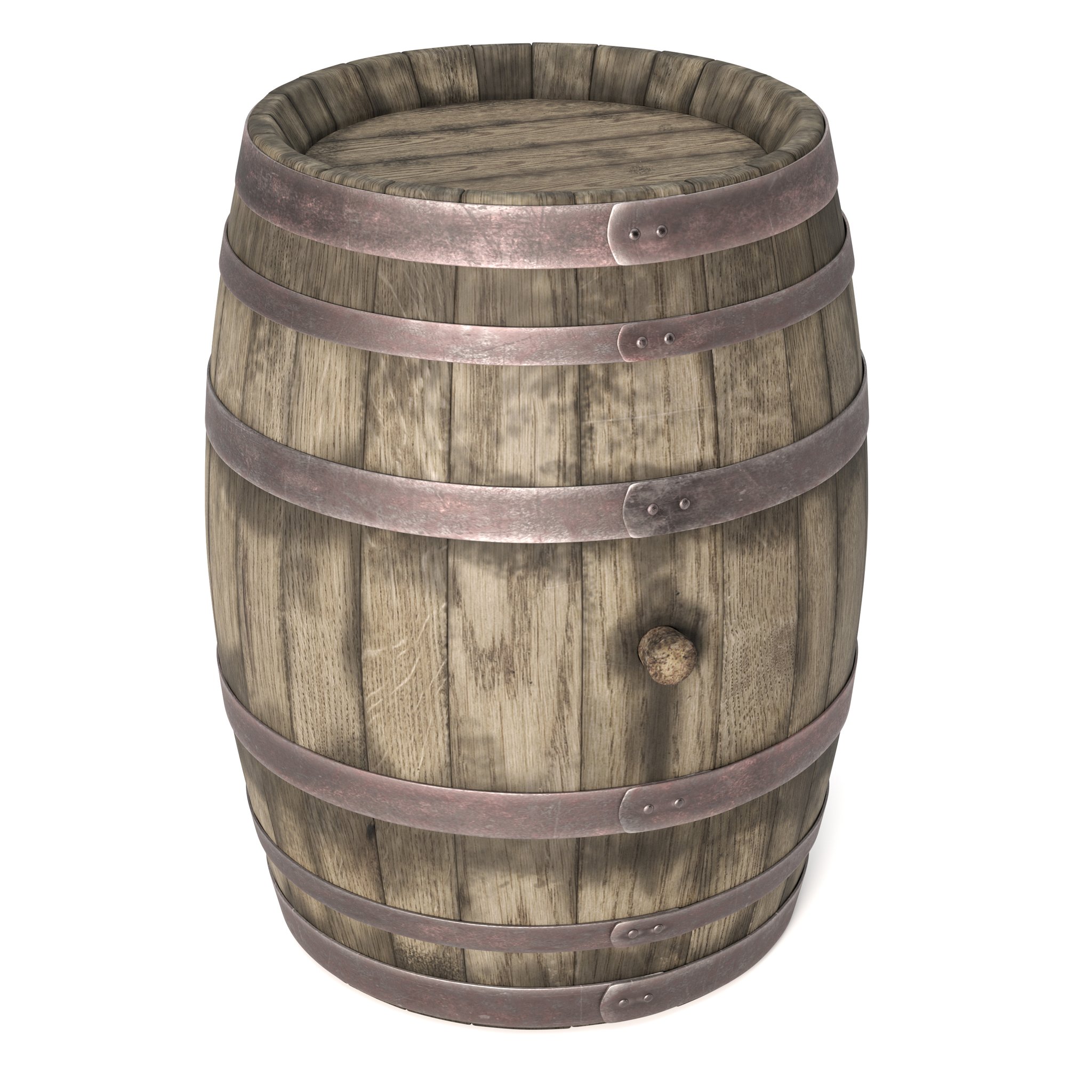 Old wine Barrel | Containers models | BlenderKit