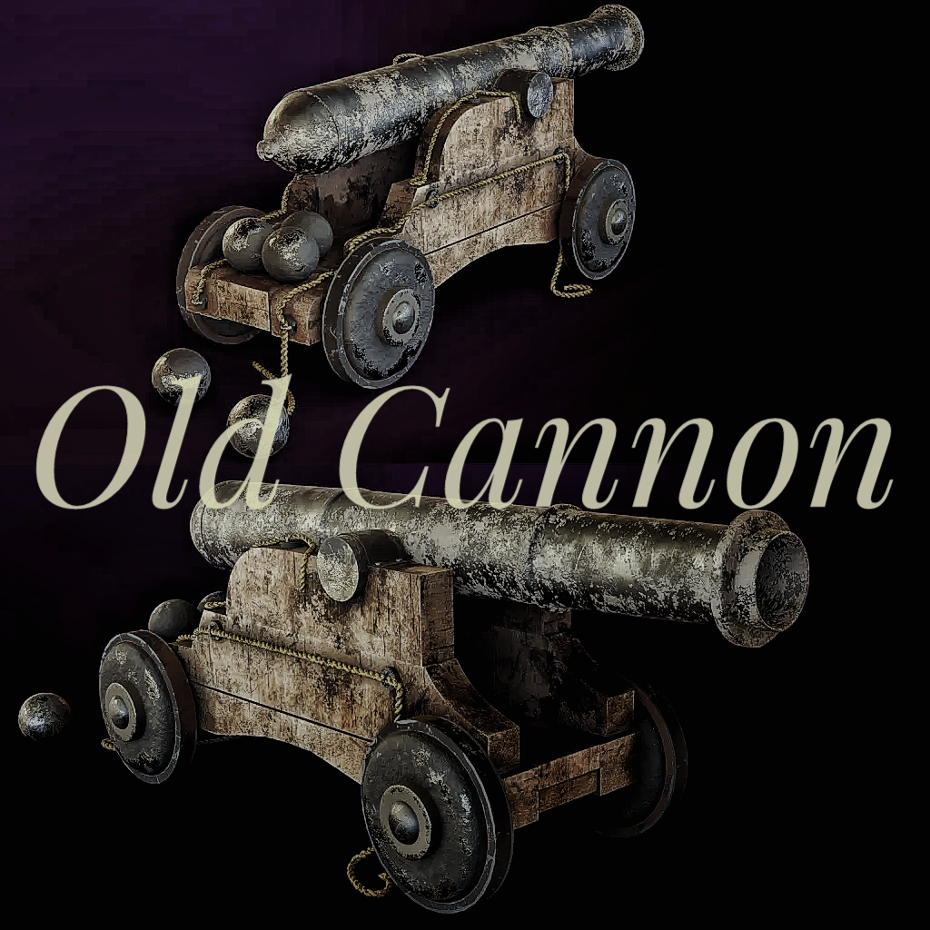 Old Cannon . Gun | Historical Weapons models | BlenderKit