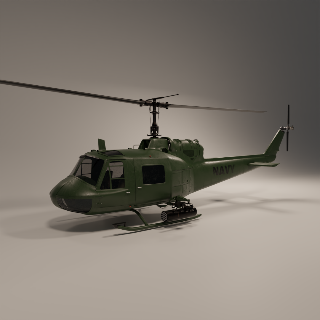 Helicopter | 3D Aircraft models | BlenderKit